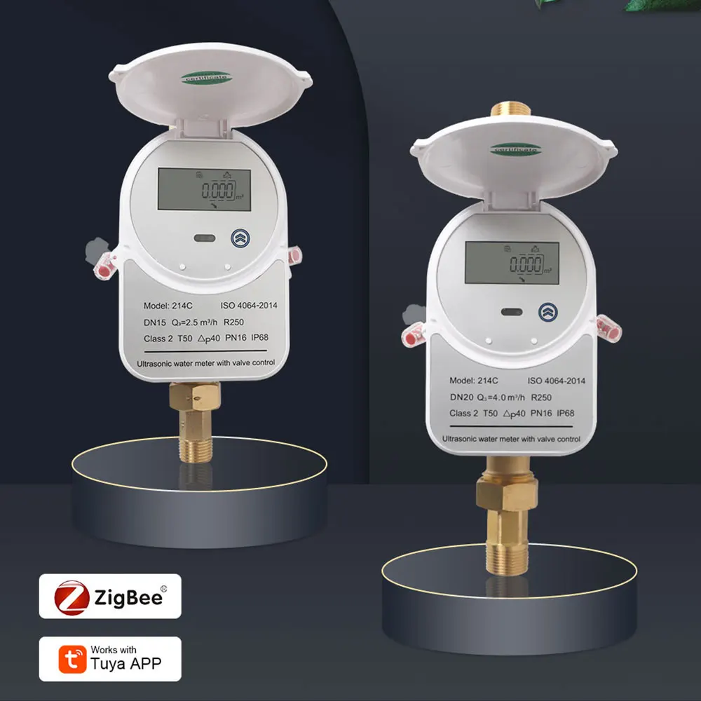 Tuya-Zigbee-Ultrasonic-Water-Meter-with-Valve-LCD-Display-Water ...