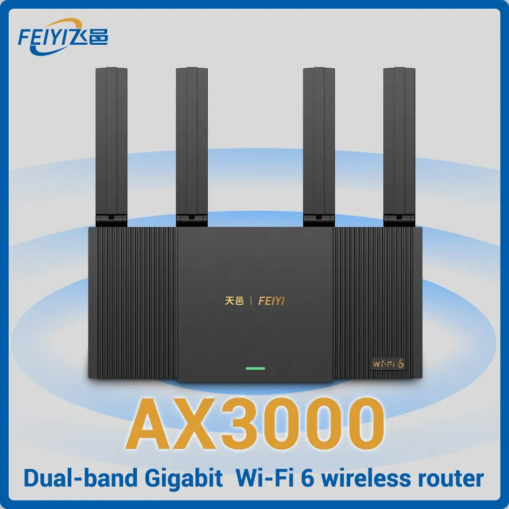 FEIYI AX3000 Router Mesh WiFi Gigabit WIFI 6 3000Mbps 2.4G 5GHz Dual ...
