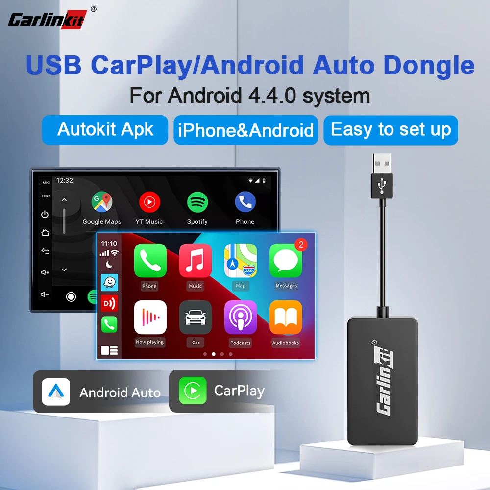 2023 CarlinKit Android Auto Dongle Wired&Wireless CarPlay Ai Box ...
