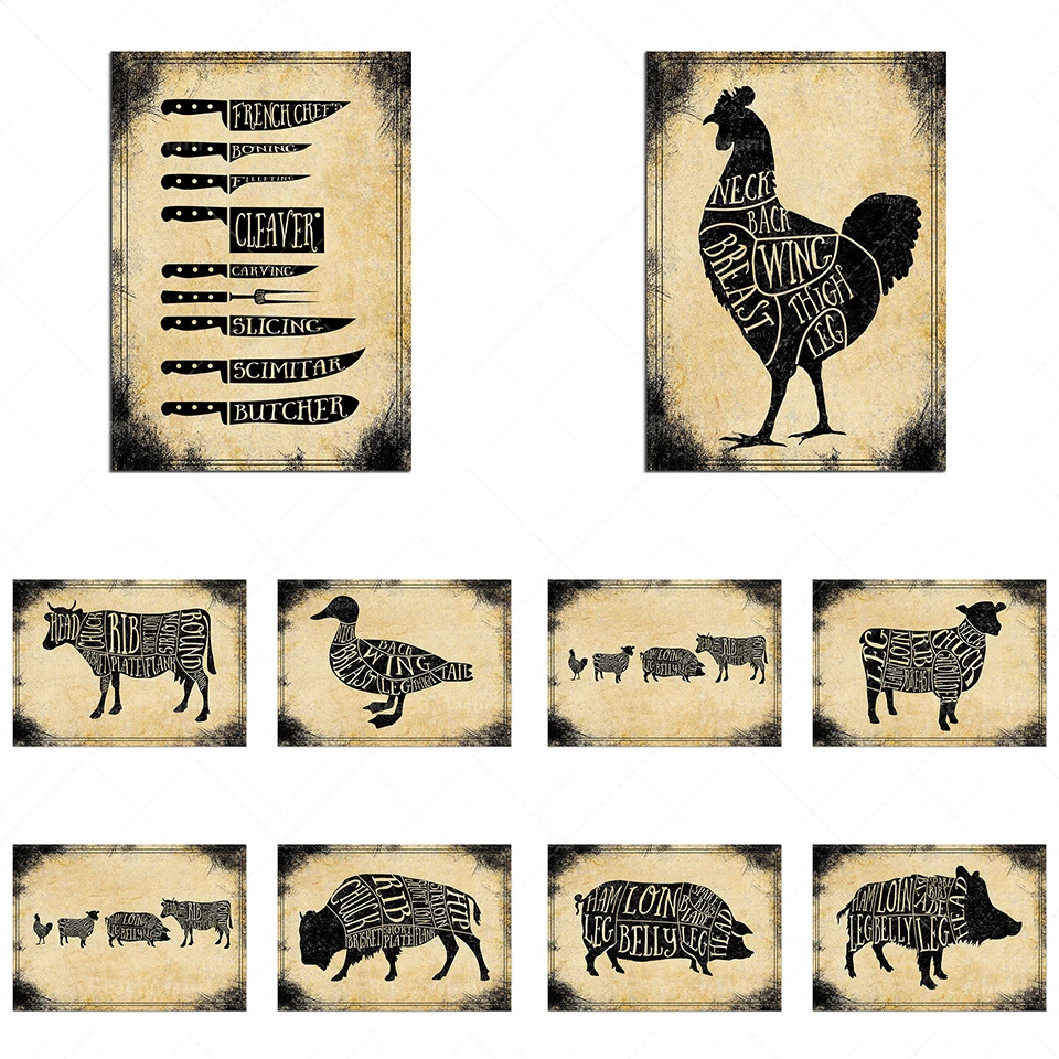 Butcher-knife-chicken-moose-buffalo-wild-boar-lamb-venison ...