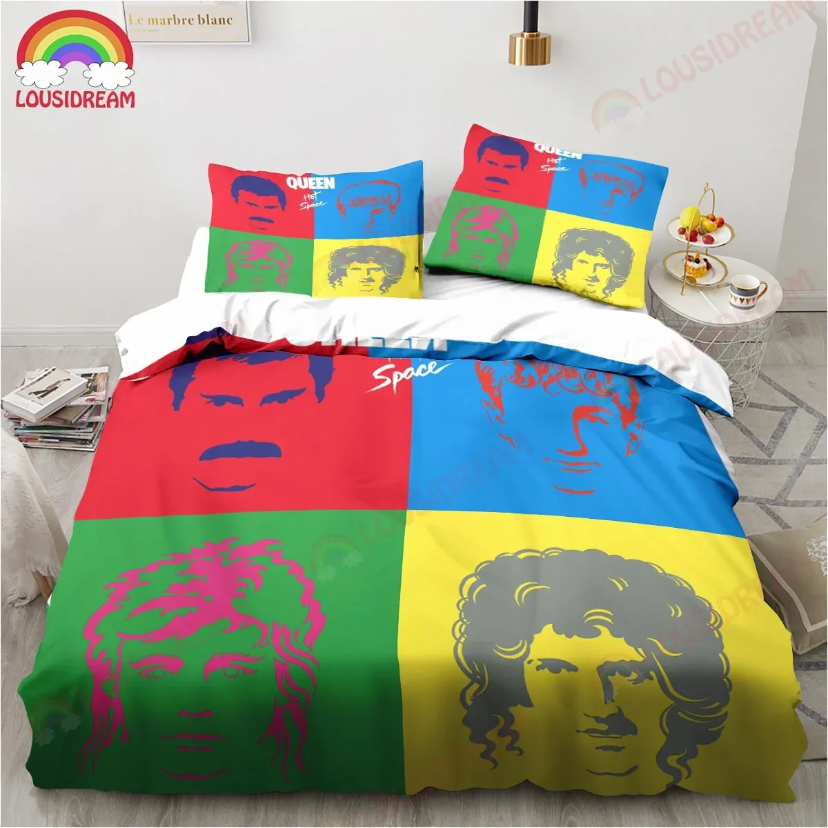 Queen-Rock-Band-Album-Cover-Bedding-Set-Sheet-King-Twin-Double-Child ...