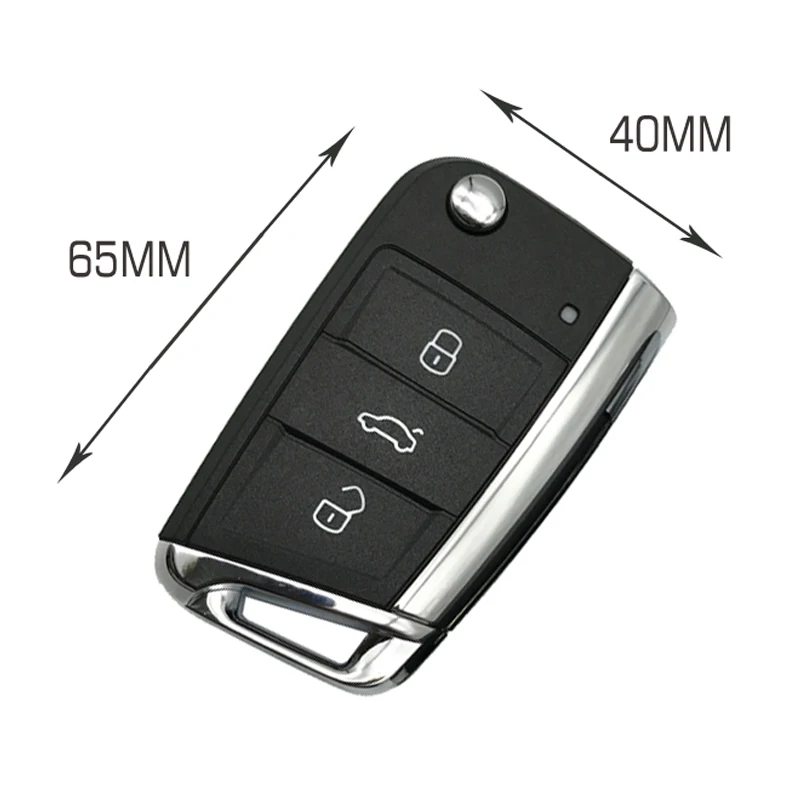 3 Button Remote Key shell For VW Golf 7 GTI MK7 Skoda For Volkswagen ...