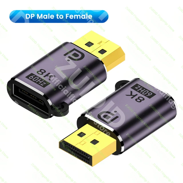 Mini DP to Displayport 1.4 Adapter Converter 8K@60Hz Bi-Directional DP ...