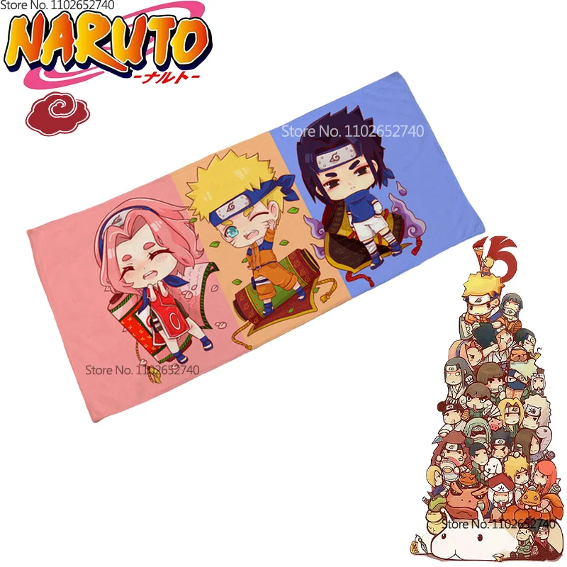 Anime NARUTO Uzumaki Naruto Figure Fashion Sports Bath Towel Anime ...