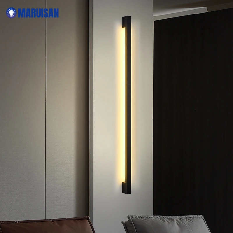 Minimalist-Long-Wall-Lamp-Modern-LED-Indoor-Background-Lights-For ...