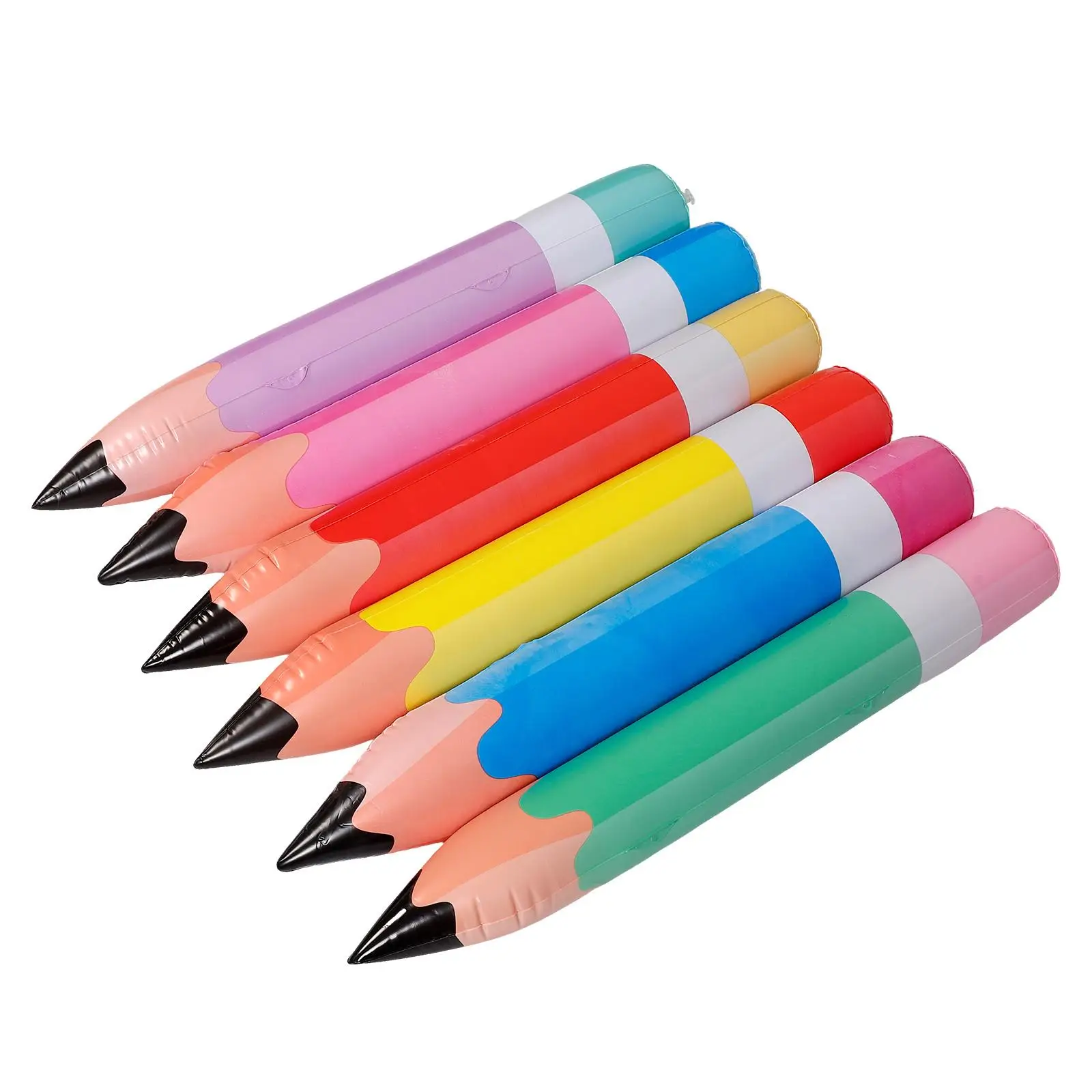 6 Pcs 74 Inch Giant Inflatable Pencil Pool Noodles Float