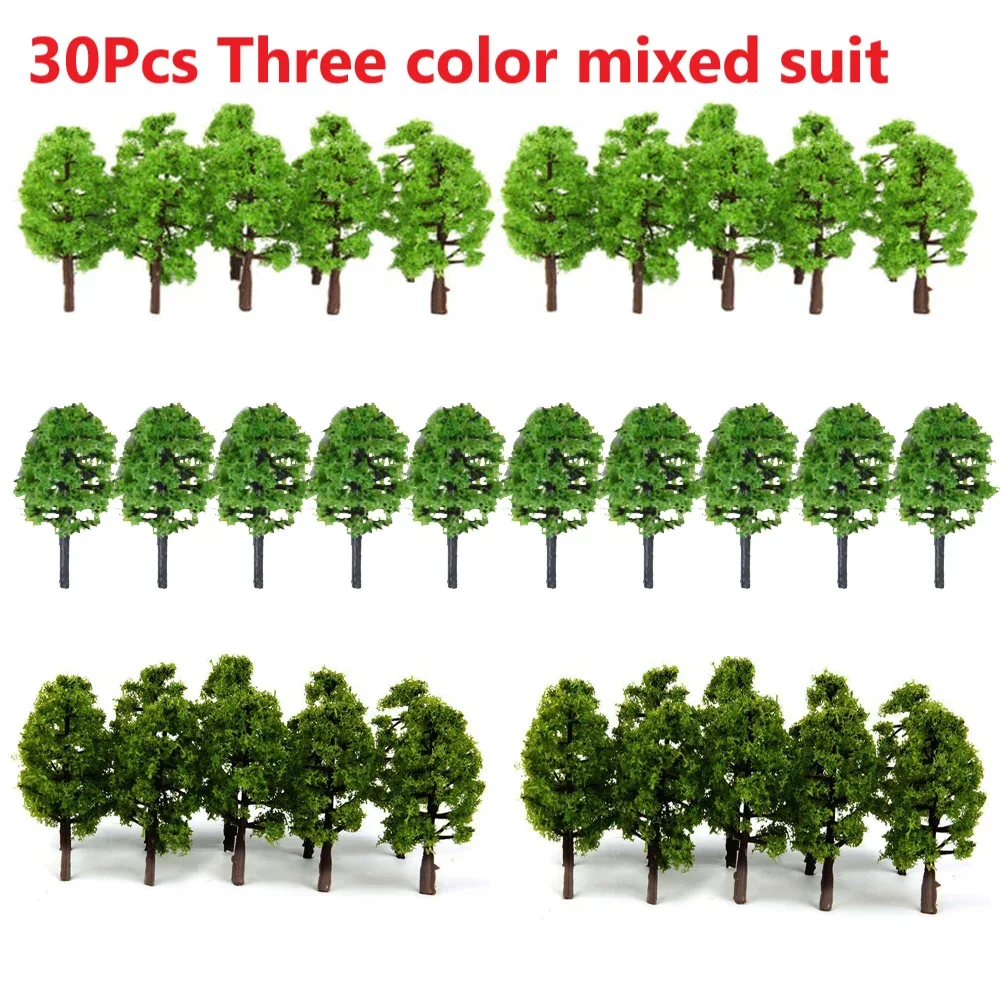 30-10pcs-Model-Trees-3D-Landscape-Artificial-Miniature-Tree-Scenery ...