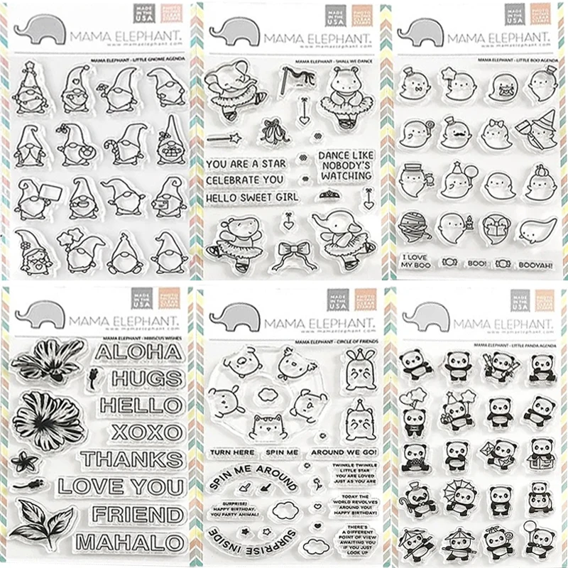 New-Halloween-Ghost-Clear-rubber-Stamps-Stempel-for-Cutting-die ...