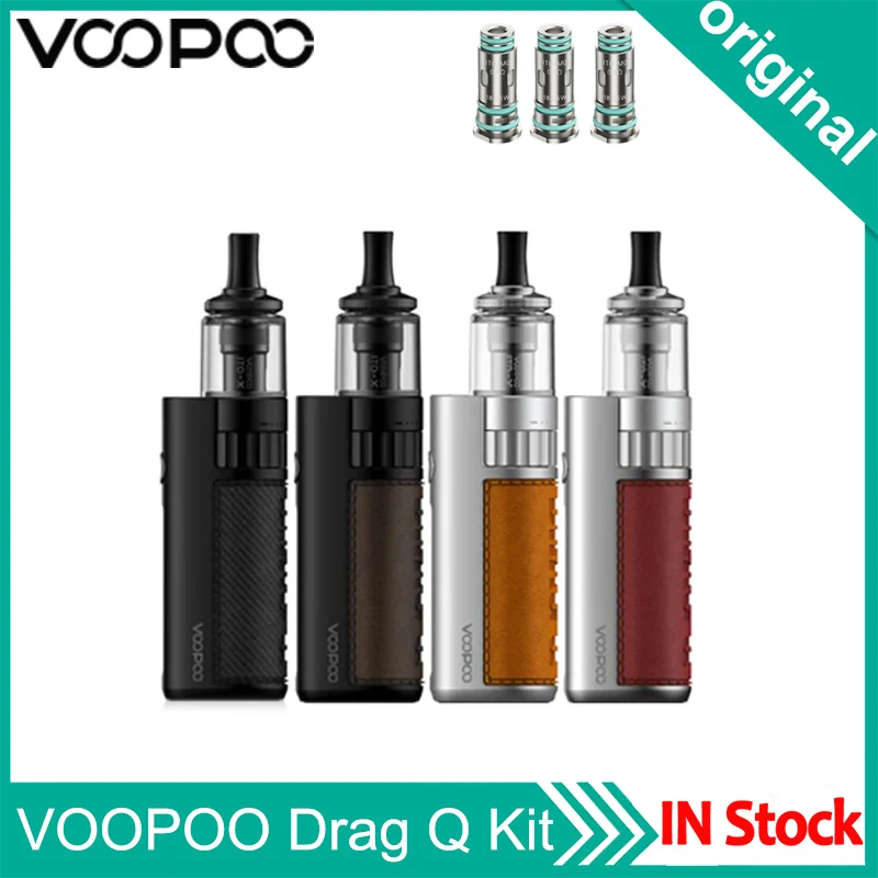 Original VOOPOO Drag Q Vape Kit 1250mAh Battery 3.5ml ITO-X Caritrdge ...