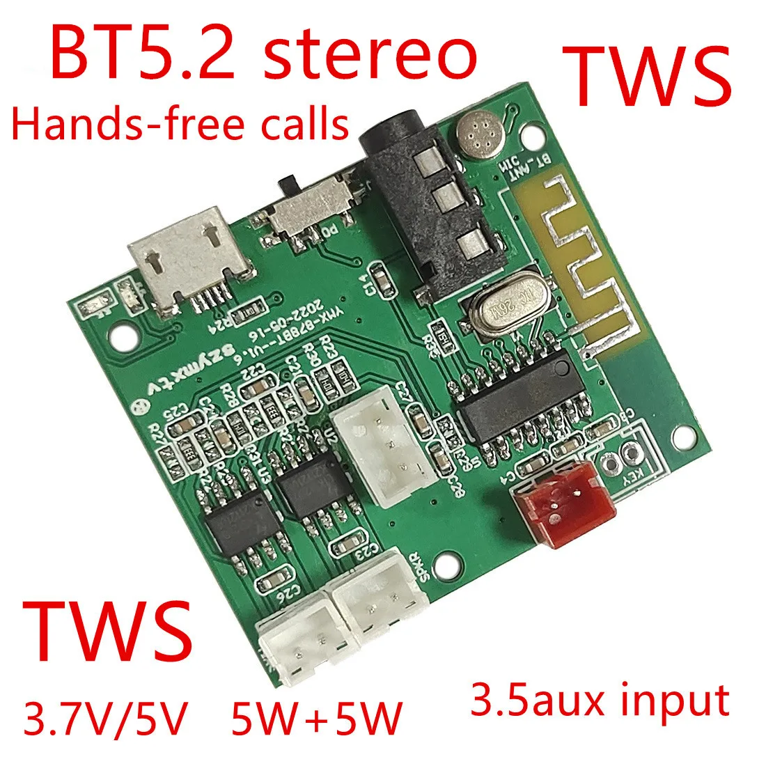 New-Product-Promotion-Multifunction-Speaker-DIY-5-2-BT-Module-5V-5w-5w ...