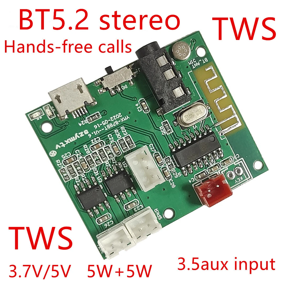 Bt Power Amplifier 5 W | Power Amplifier Board | Wireless Pcba Board | Amplifier 5v Tws ...
