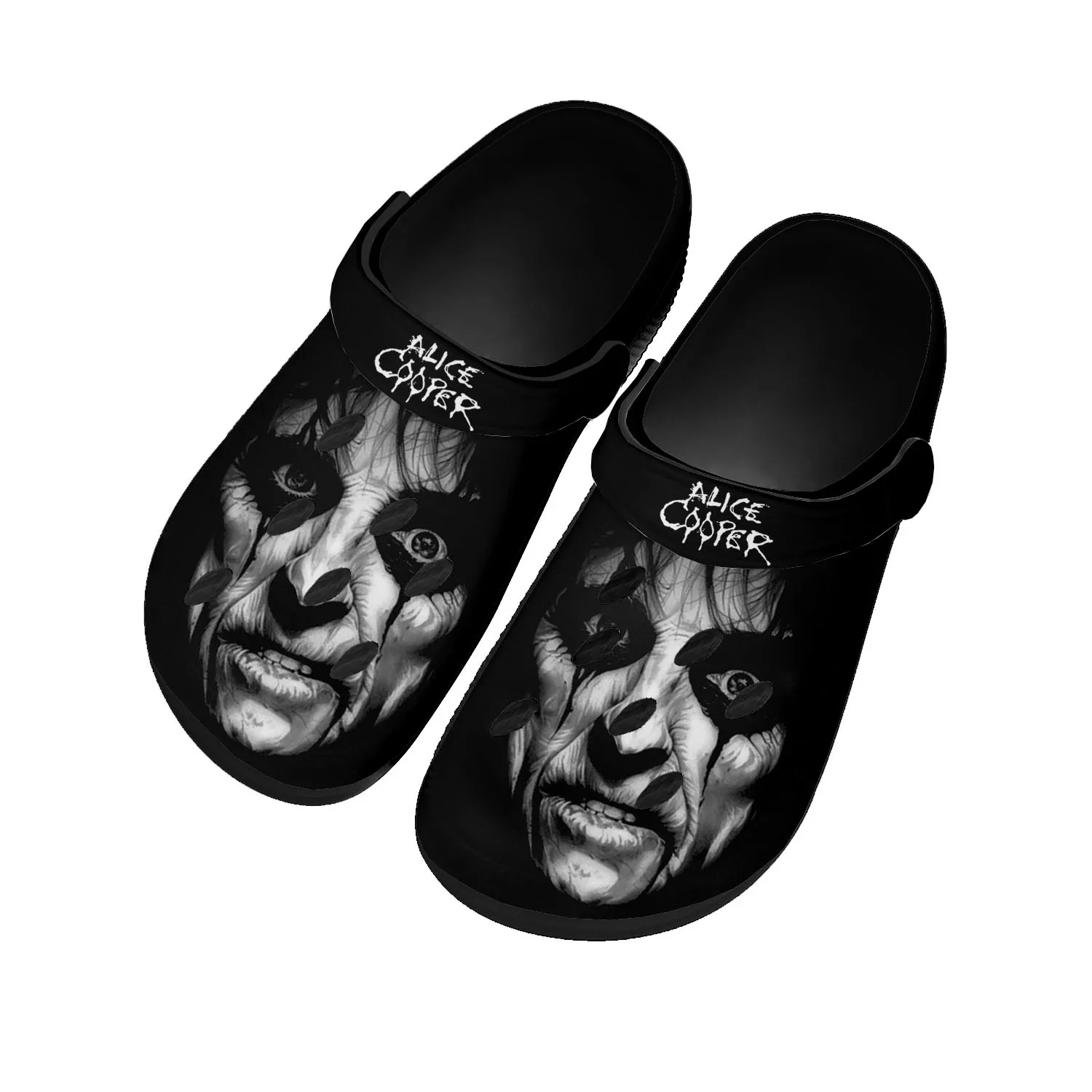 Alice Cooper Rock Singer Pop Home Clogs Custom Water Shoes Mens Womens ...