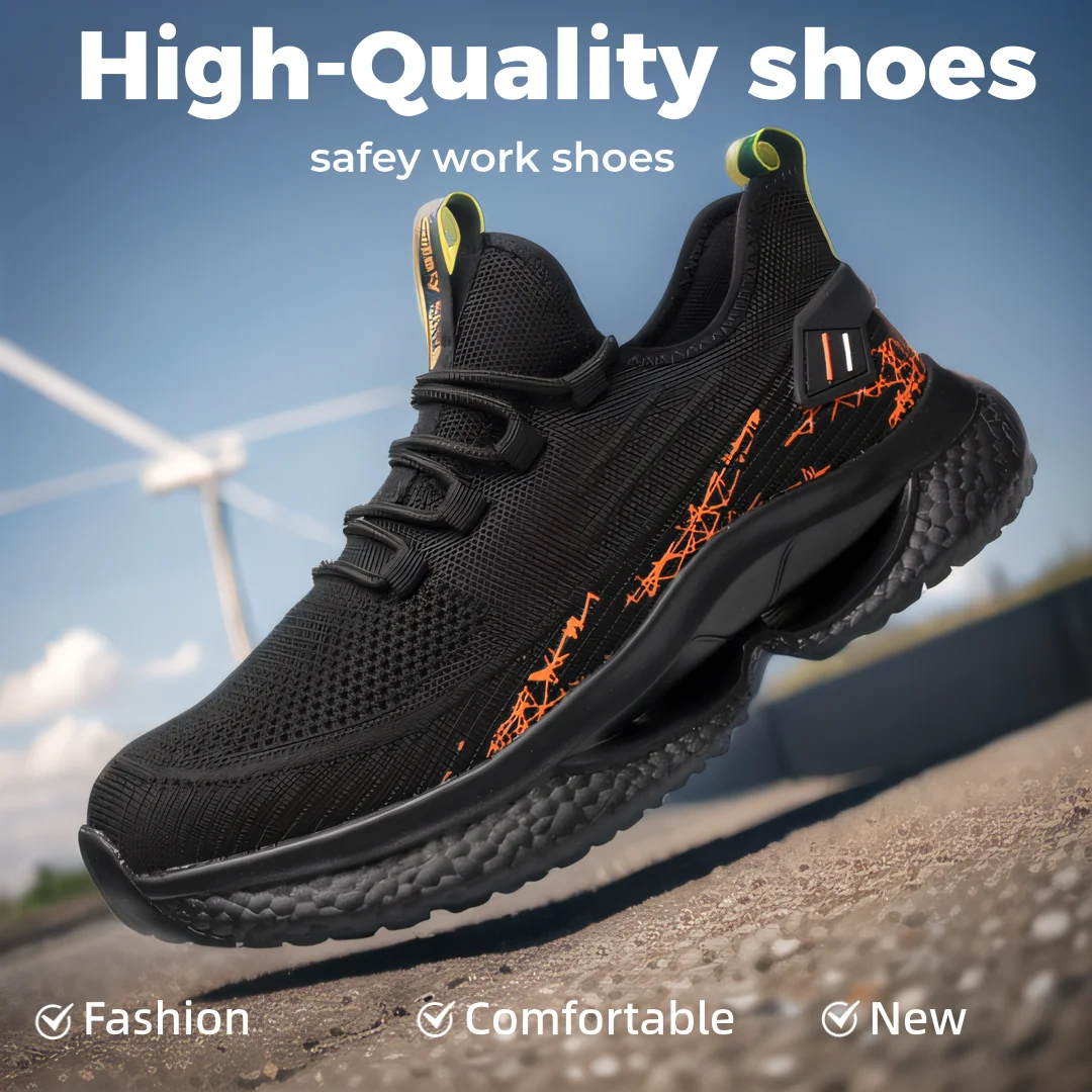 New-Safety-Shoes-Comfortble-For-Men-Boots-Indestructible-Work-Shoes ...