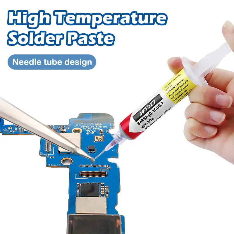 Sn99Ag0.3Cu0.7 Solder Paste High Temperature Welding Flux For Led Smd ...