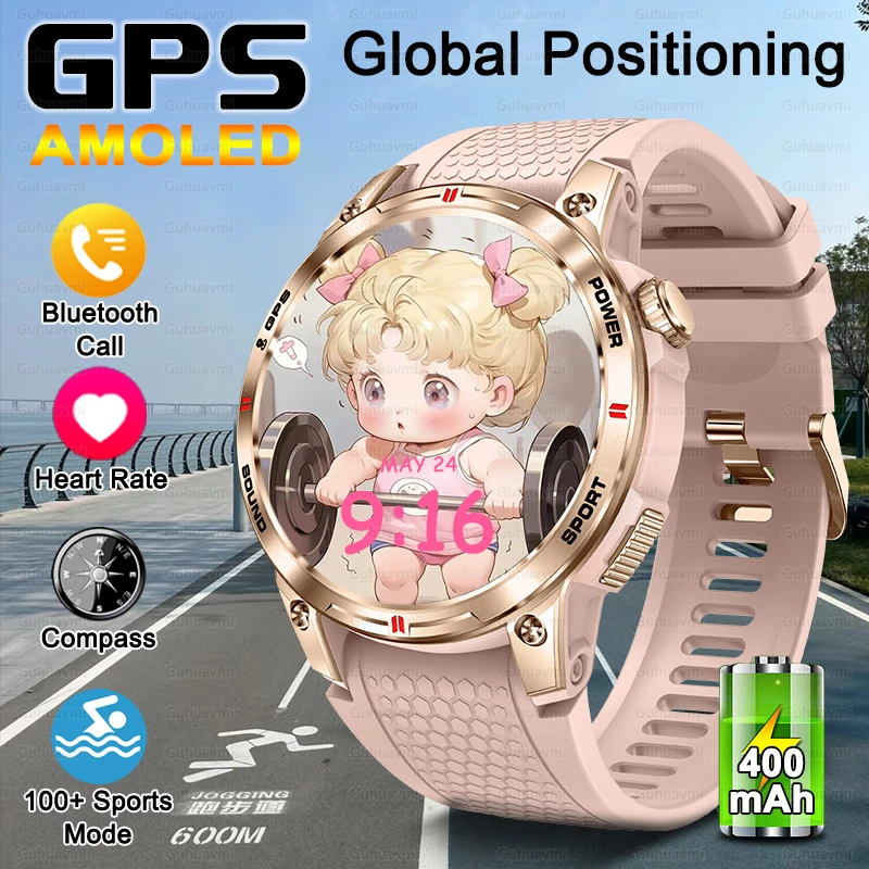 New-Women-s-Sports-Fashion-AMOLED-Smartwatches-Men-GPS-Position-Heart ...