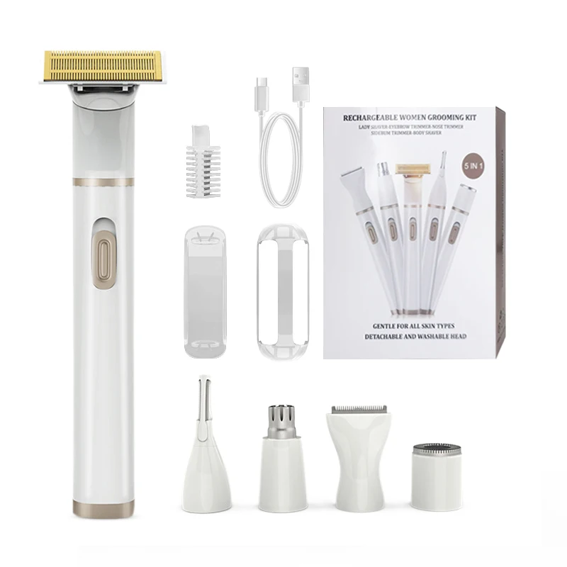 5-in-1-Electric-Shaver-Body-Epilator-Intimate-Area-Eyebrow-Razor-Nose ...