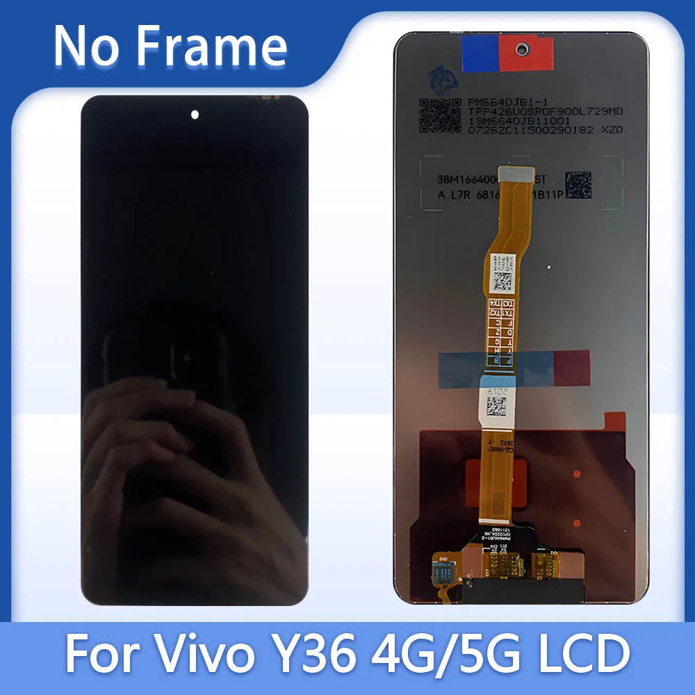 Pantalla LCD Original de 6.64" para Vivo Y36 4G/5G, Pantalla Táctil de ...