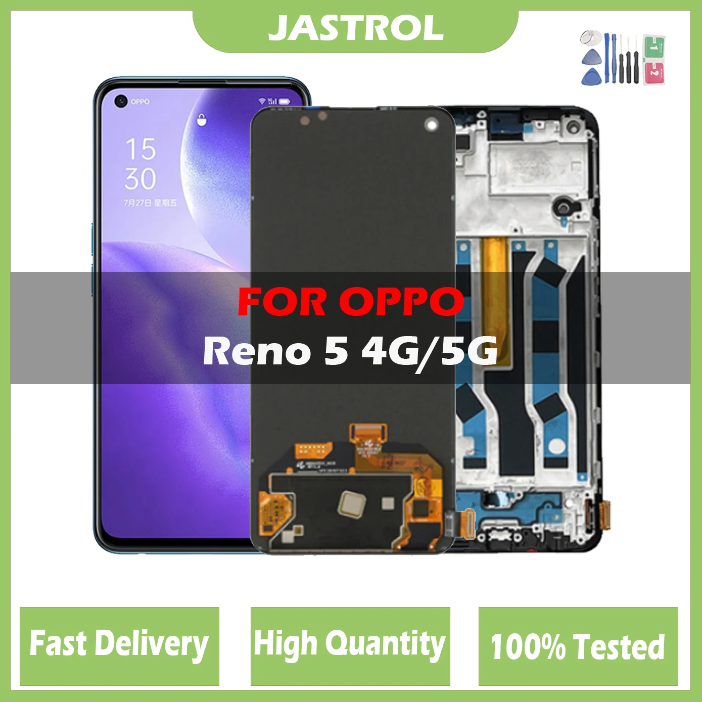 6-43-Original-Amoled-TFT-For-Oppo-Reno5-4G-CPH2159-Reno-5-5G-CPH2145 ...