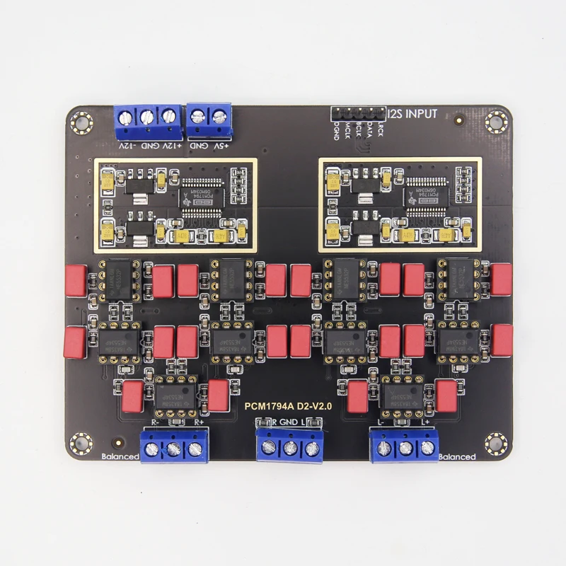 Nvarcher パラレルpcm1794a,dacオーディオデコーダー,N5532,組み立て済みボード24ビット192KHz|デジタル ...