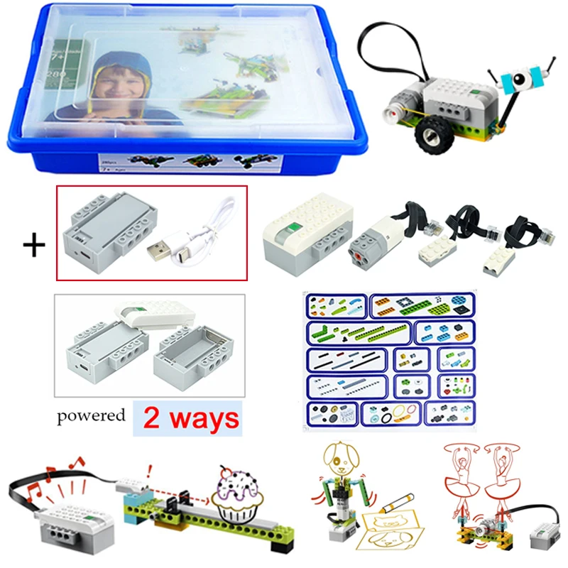 2023-NEW-Technical-Parts-Wedo-3-0-Lithium-Battery-Robotics-Construction ...