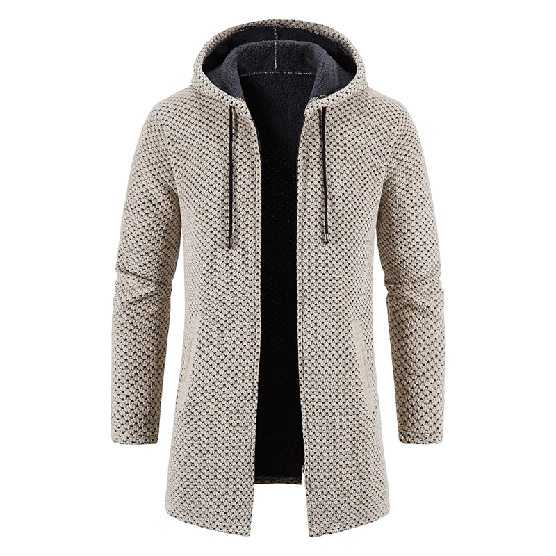 Men-s-Winter-Trench-Coat-Long-Knit-Sweater-Jacket-Fleece-Warm-Hoodies ...
