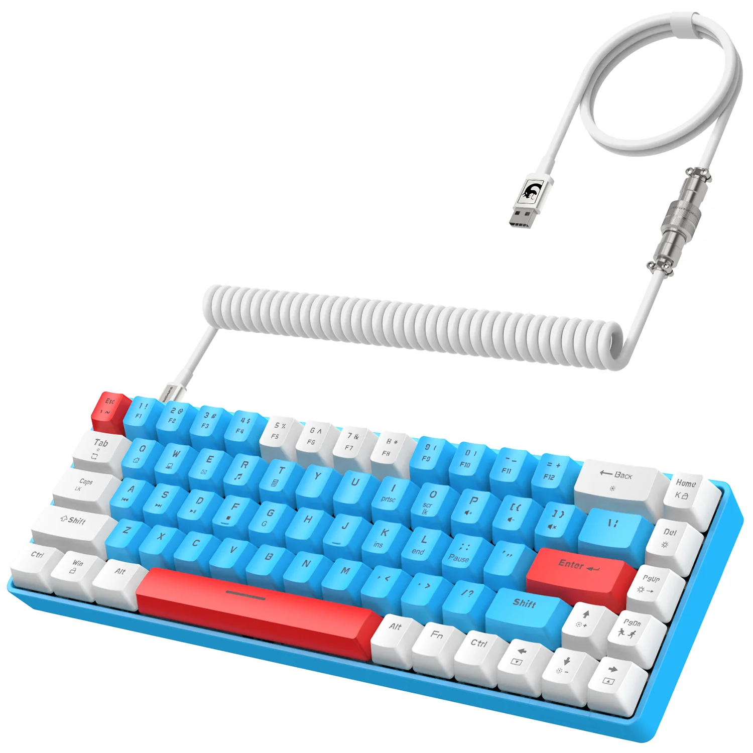 MAMBASNAKE-T8-60-Gaming-Keyboard-68-Keys-Compact-Mini-Wired-Mechanical ...