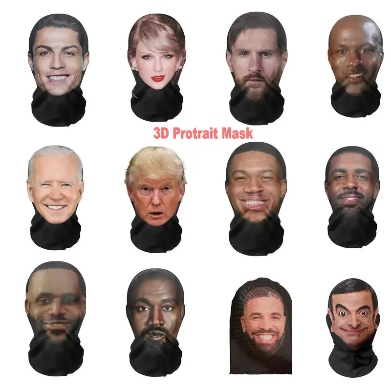 New-3D-Printed-Donald-Trump-Headgear-Elastic-Mesh-Full-Face-President ...