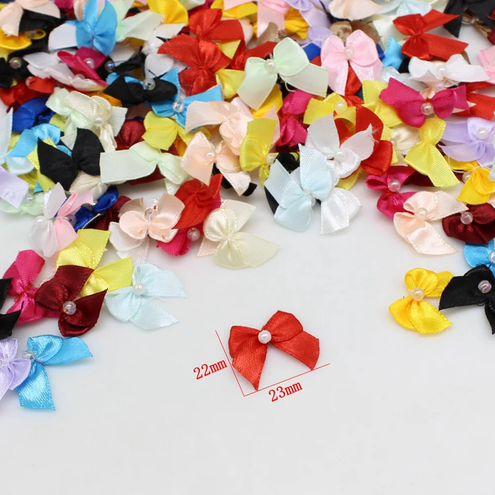 50-or-100-mini-satin-ribbon-beads-bow-for-wedding-DIY-crafts-wedding ...