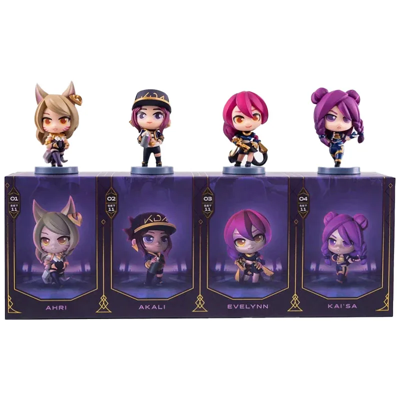 Stock-100-Original-LOL-Akali-Evelynn-Ahri-Kaisa-K-DA-Mini-Set-PVC-Anime ...