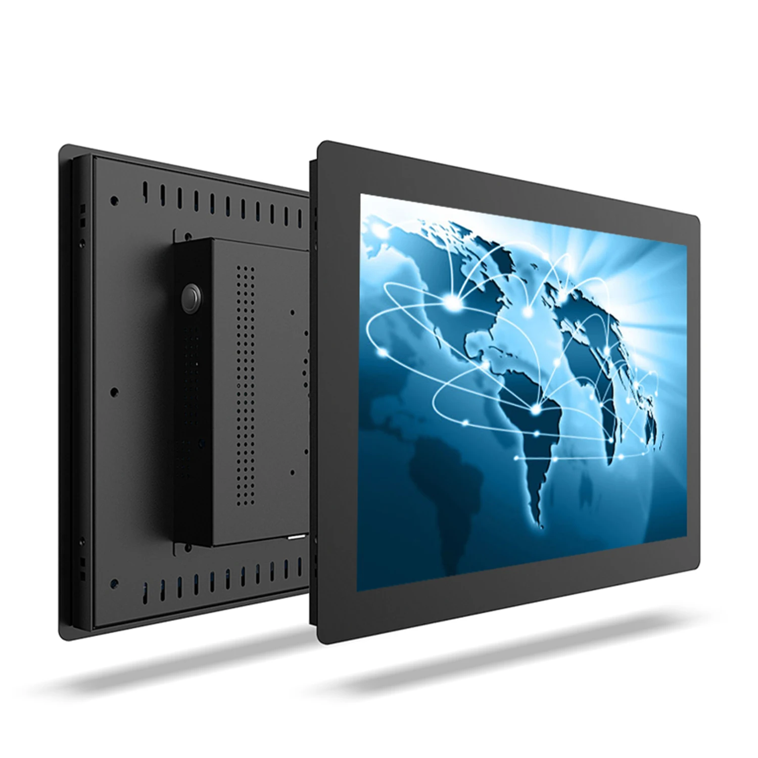 10 12 15 Inch embedded industrial all in one panel pc computer with ...