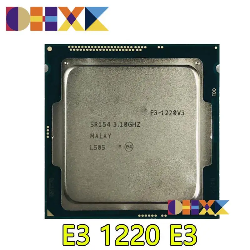 Procesador de CPU usado Intel Xeon E3 1220 V3, 3,1 GHz, 8MB, 4 núcleos ...
