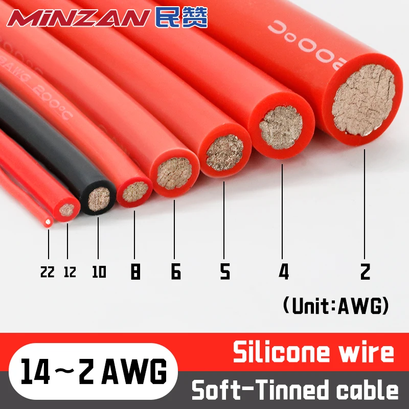 Siliconen-Kabel-Ultra-Zachte-Hittebestendige-Kabel-14-13-12-11-10-9-8-7 ...