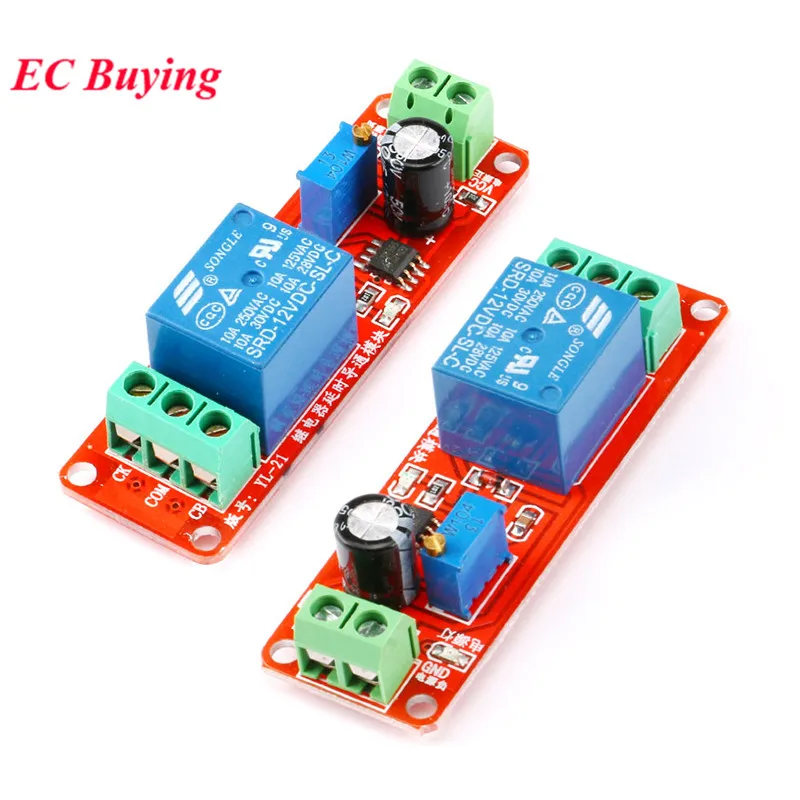 Ne555 Time Delay Relay Module Dc 12v Shield Timer Switch Adjustable 0 ...