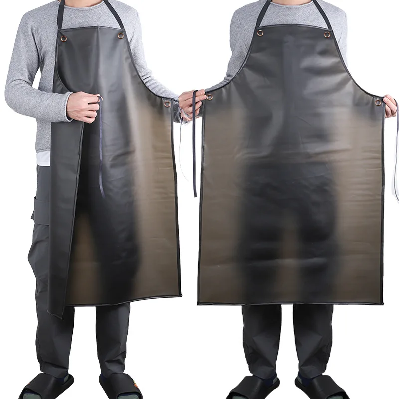 PVC-Apron-Waterproof-Oil-proof-Soft-Leather-Kitchen-Hotel-Aquatic ...