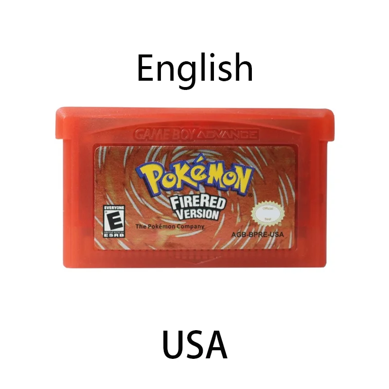 Pokemon Fire Red Cartridge Gba