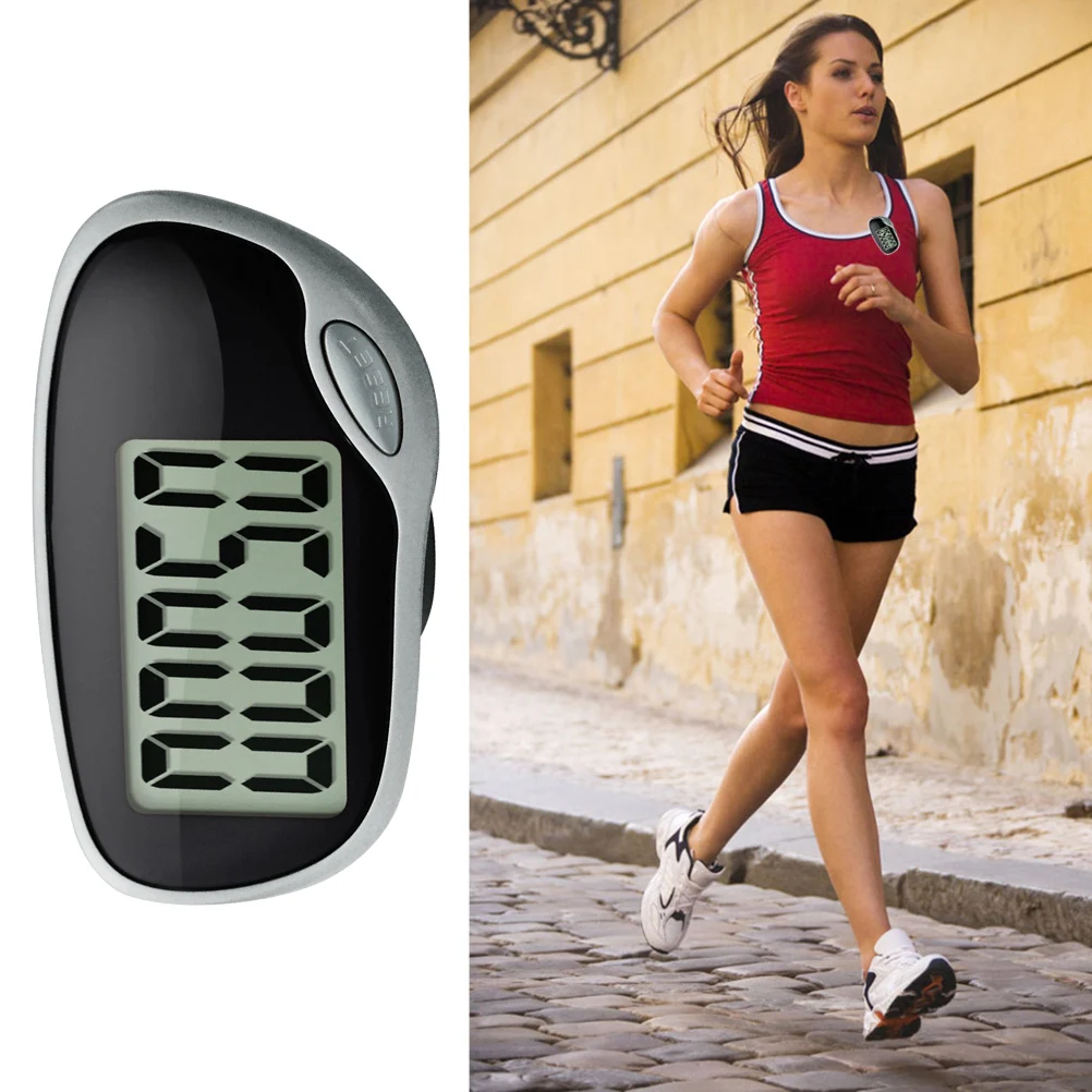 Walking Step Counter 3D Digital Accurate Step Counter with LCD Display ...