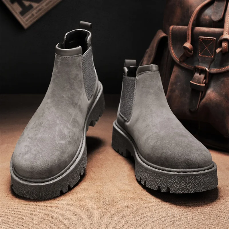 Ankle-Boot-Hiking-Footwear-High-Top-Round-Toe-Outdoor-Anti-slip-Wear ...