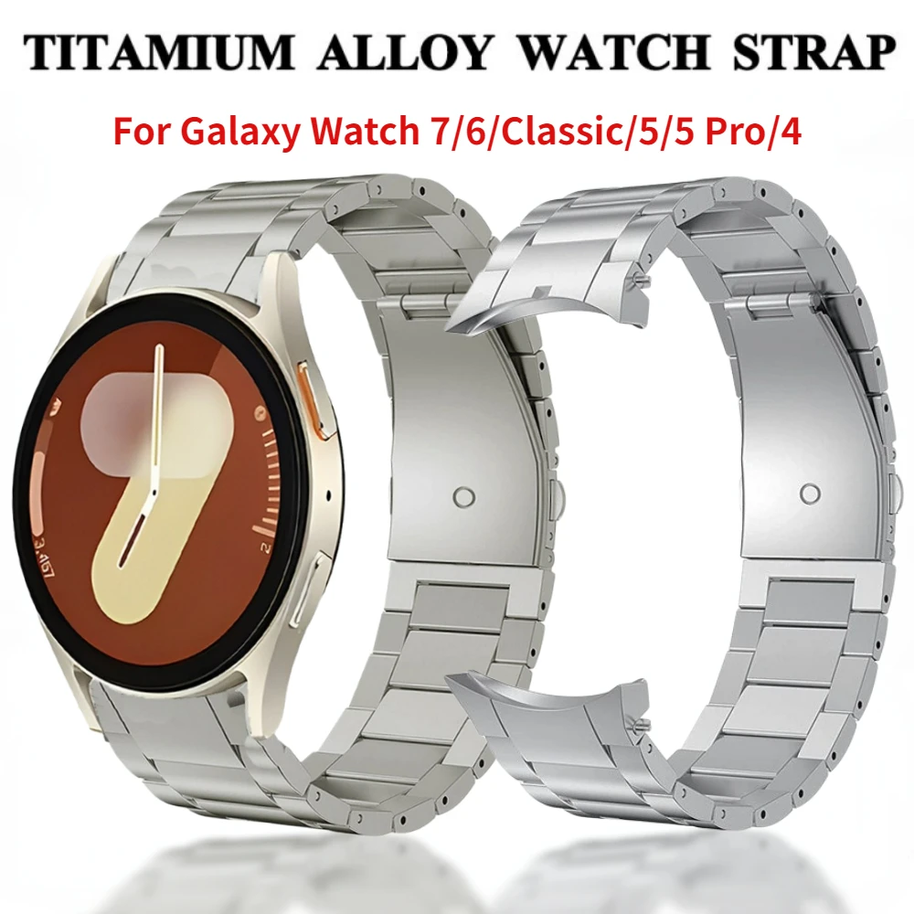 Premium Titanium Alloy Watch Strap - No Gap Design for Watch 6 Classic ...