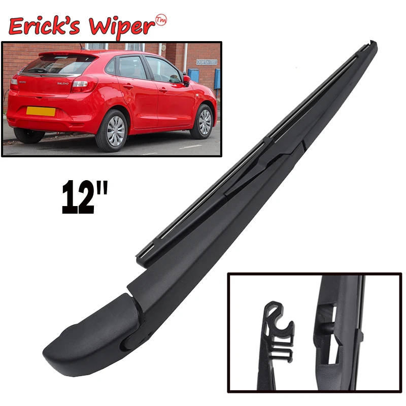Erick's Wiper 12" Rear Wiper Blade & Arm Set Kit For Suzuki Baleno WB ...