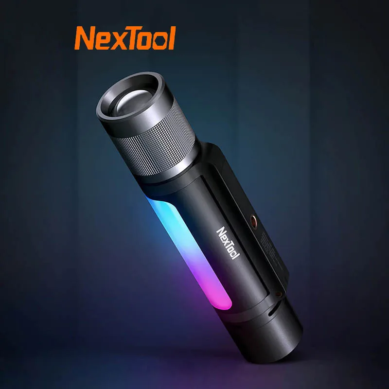 Xiaomi-Nextool-Lanterna-LED-multifuncional-imperme-vel-tocha-com-voz-de-coleta-cor-ativada-luz ...