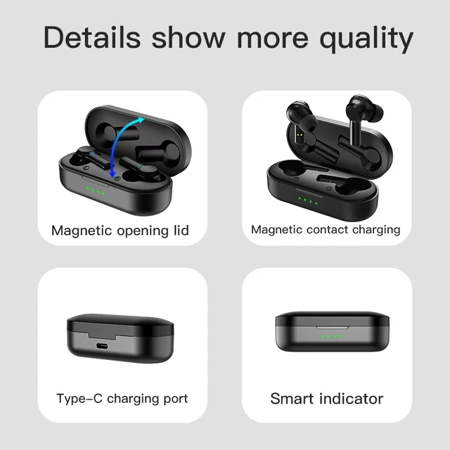 New Tws Wireless Earphone Bluetooth 5.1Motion Noise Reduction Earphone ...