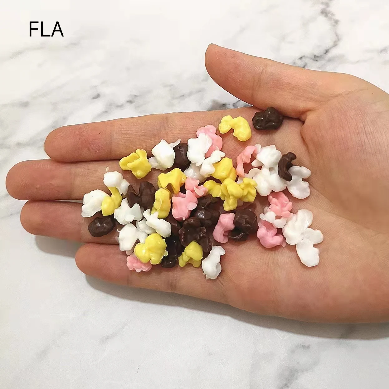 10mm Simulation PVC Fake Popcorn Pop Corn Home Miniature Food Play ...