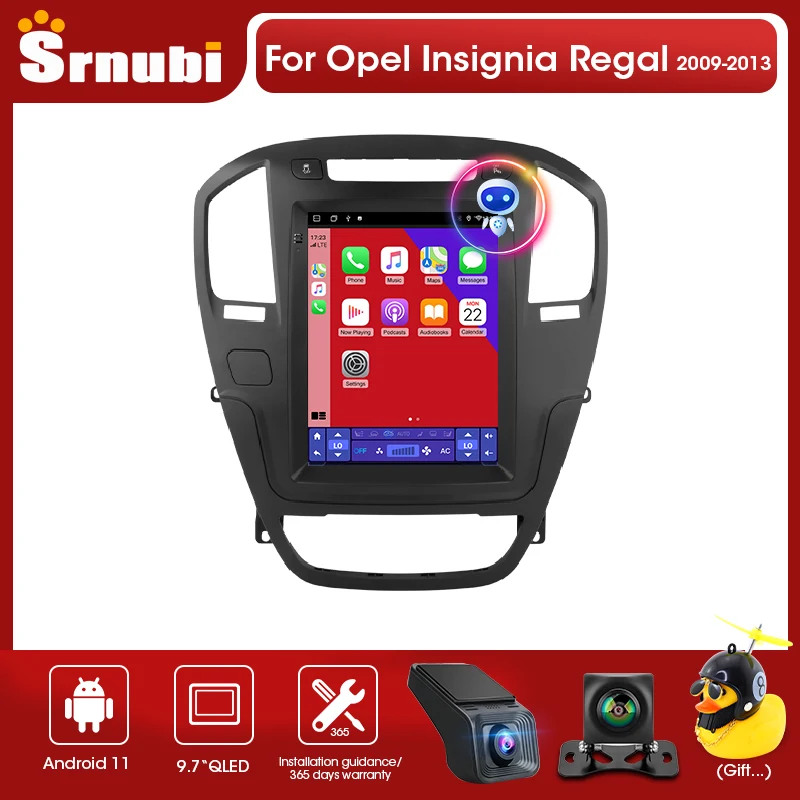 Srnubi Android 11.0 Car Radio for Opel Insignia Buick Regal 2009 2013 ...