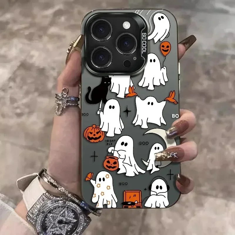 Halloween Ghost Phone Cases for iPhone 16 Pro Max Case 17 Air 16 Pro 15 ...