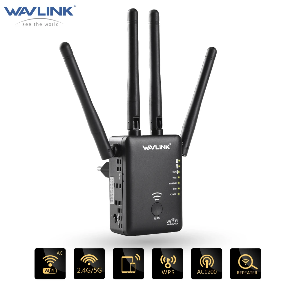 Wavlink repetidor de wi fi ac1200, extensor de alcance sem fio ...