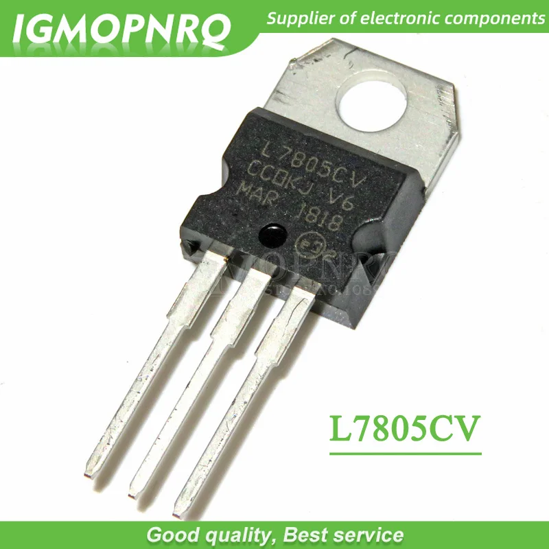 10PCS-L7805CV-L7805-7805-transistor-three-terminal-voltage-regulator-TO ...