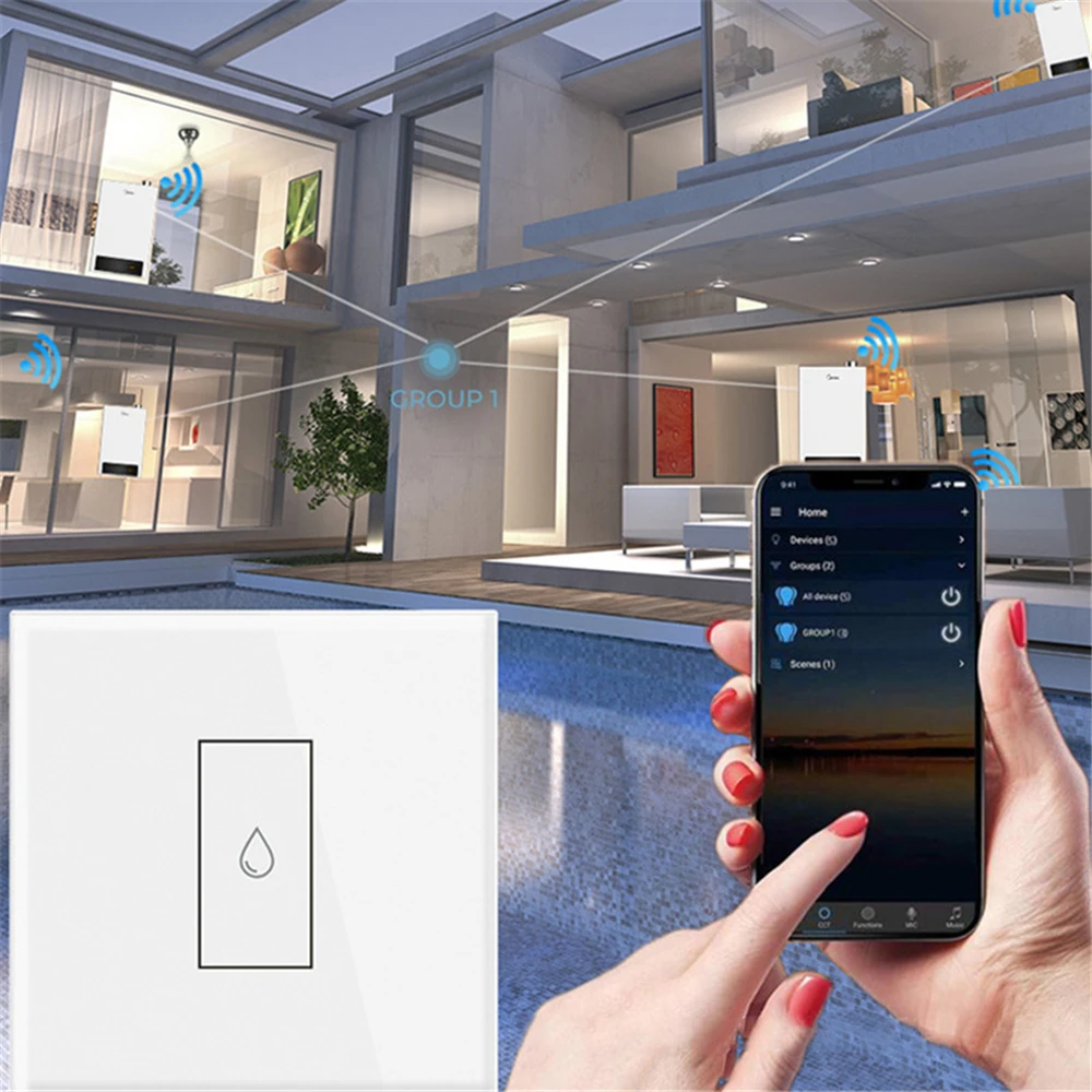 Water Heater Switch Wifi Boiler Smart Water Heater Switches Voice ...
