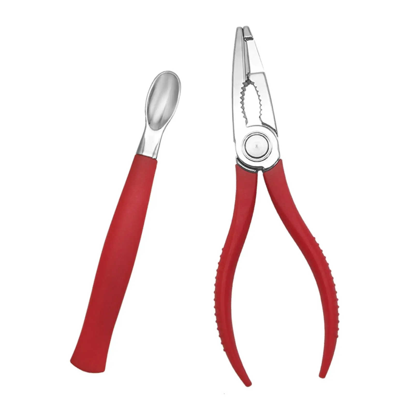 2-Pieces-Stainless-Steel-Lobster-Clamp-Spoon-Professional-Seafood ...