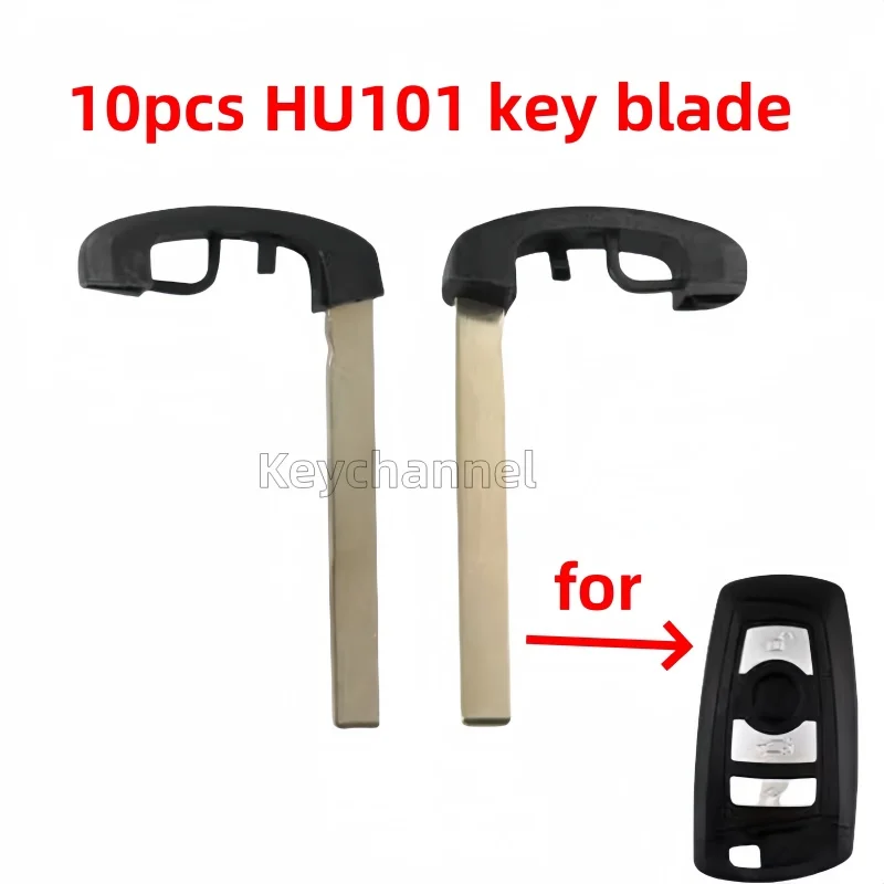 10pcs Car Smart Key Blank HU101 Emergency Key Blade Cas4 Proximity ...