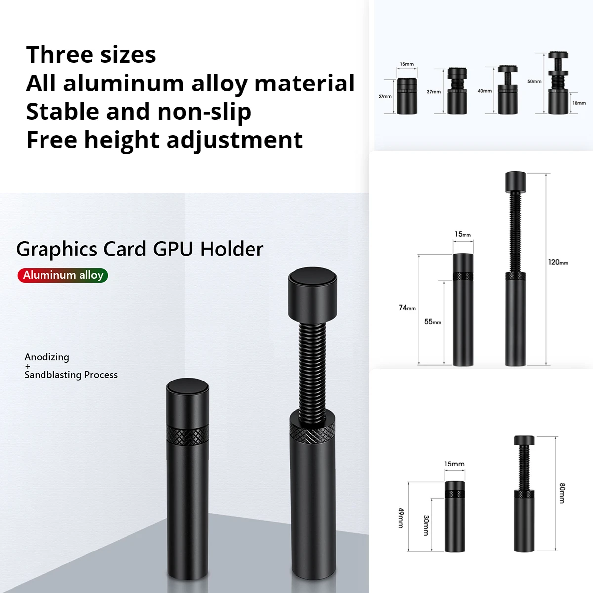 Graphics-Card-GPU-Holder-Support-Adjustable-Telescopic-Rotary-Screw ...
